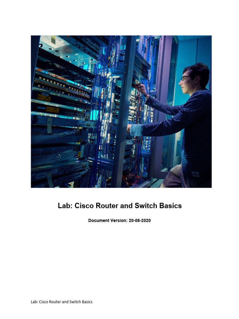 Lab 1 - Cisco Router and Switch Basics | PDF | Router (Computing) | Network Switch