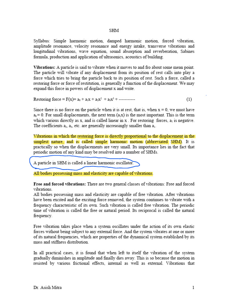 SHM PDF | PDF