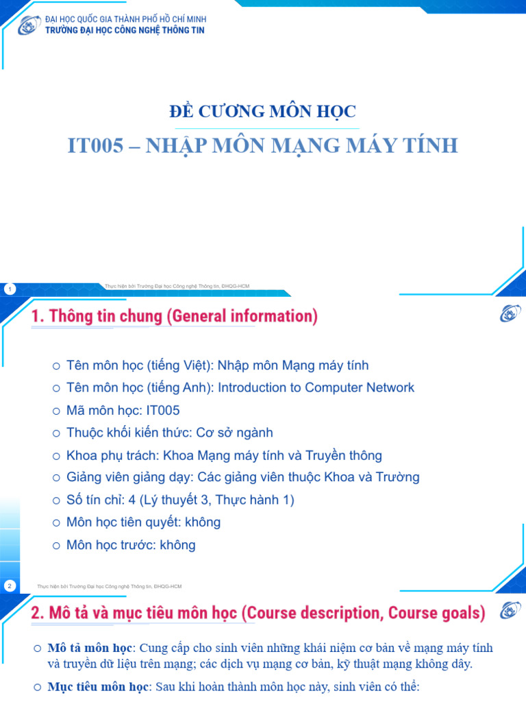 IT005 - Slide Đề Cương | PDF
