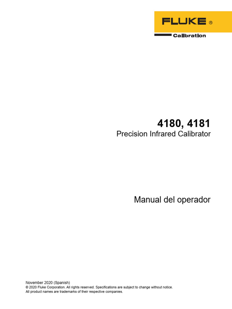 Manual - Fluke 4180 - 81 - Español | PDF