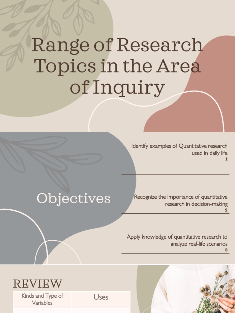 Range-of-Research-Topics-in-the-Area-of-Inquiry | PDF