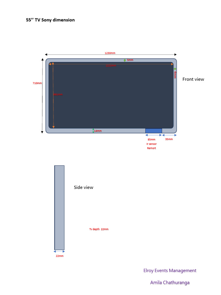 55 TV Size | PDF