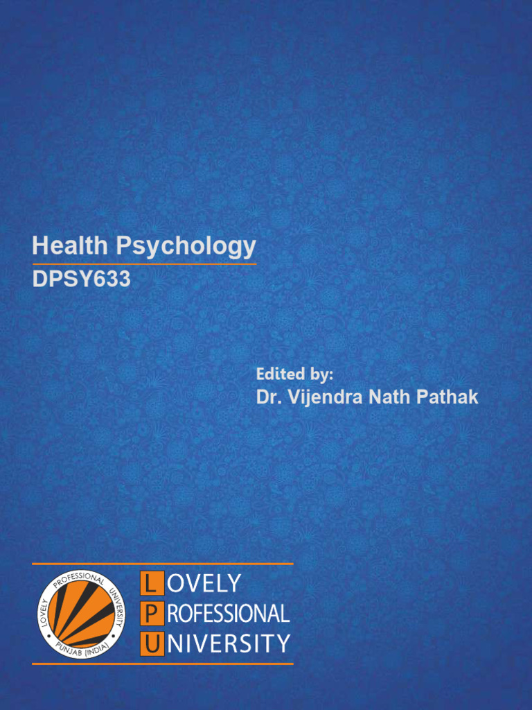 Health Psychology | PDF | Health Psychology | Psychology