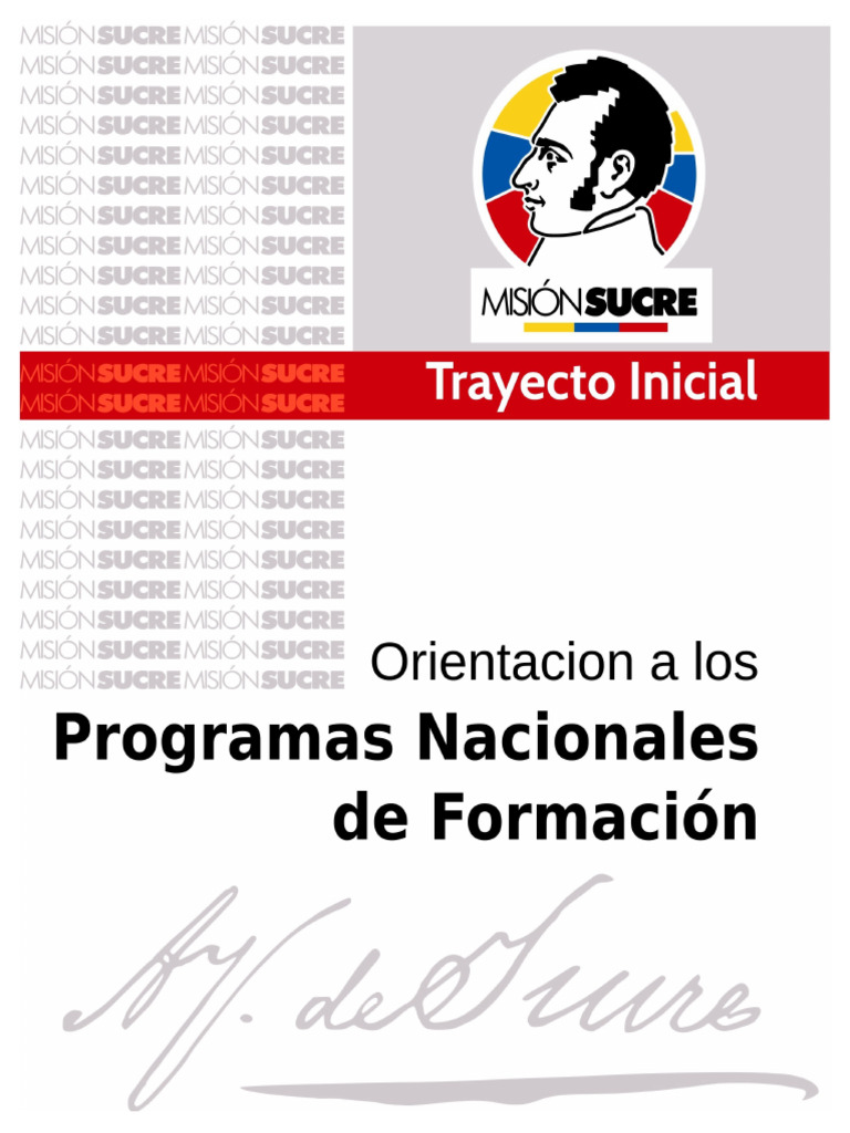 Orientación a los PNF mision sucre | PDF