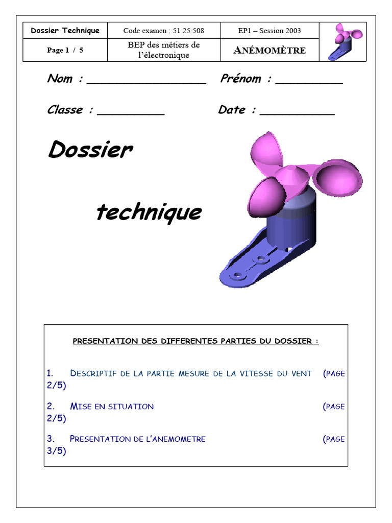 Dossier Technique | PDF