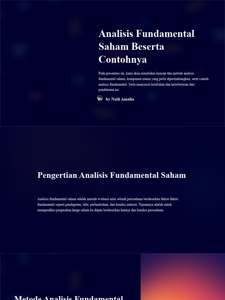 Analisis Fundamental Saham Beserta Contohnya | PDF