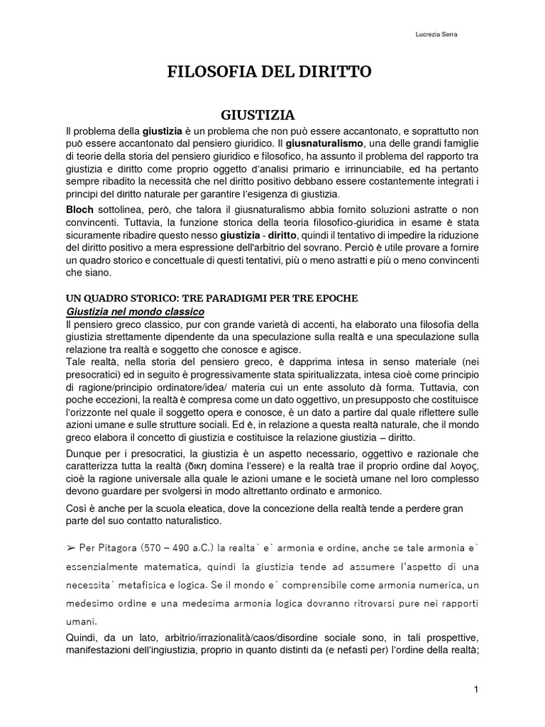 Filosofia Del Diritto | PDF