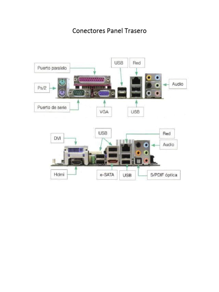 Panel Trasero y Chipset | PDF | Bienes manufacturados | Computación ...