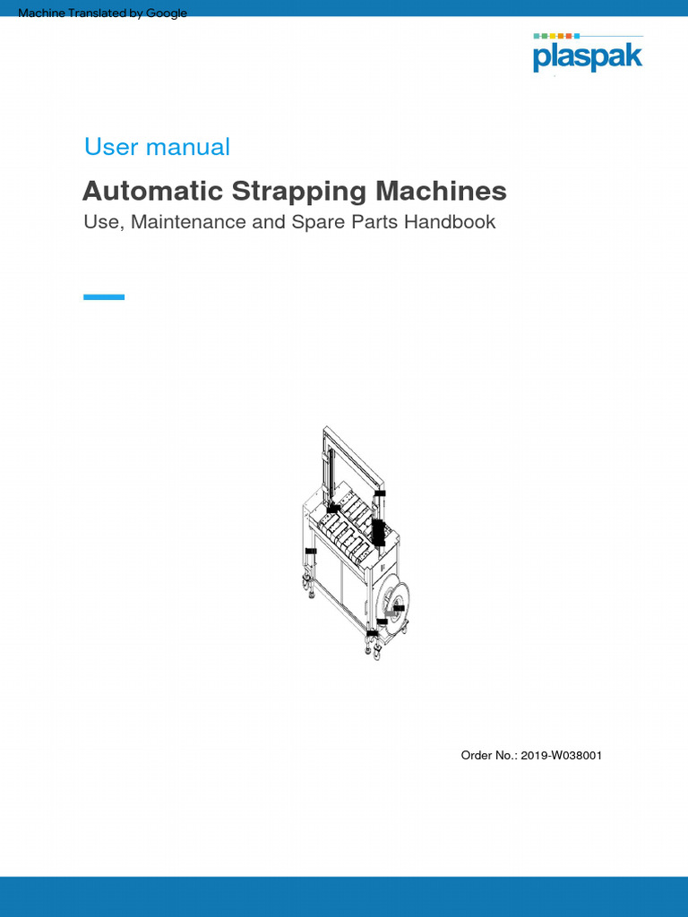 Automatic Strapping Machines: User Manual | PDF