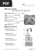 Let's Go 2 Unit 3 Test | PDF | Language Arts & Discipline | Foreign ...