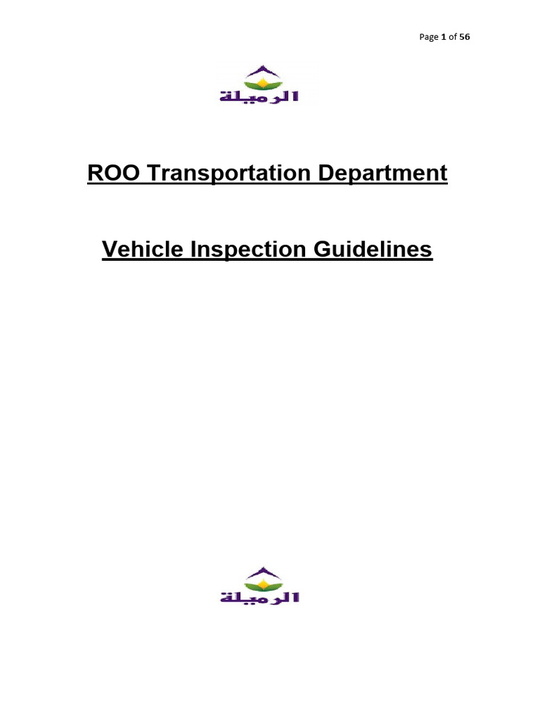 ROO VIT Inspection Guidelines | PDF