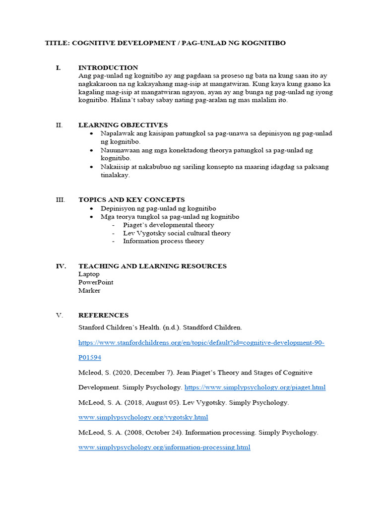 SAMPLE Lesson Plan | PDF