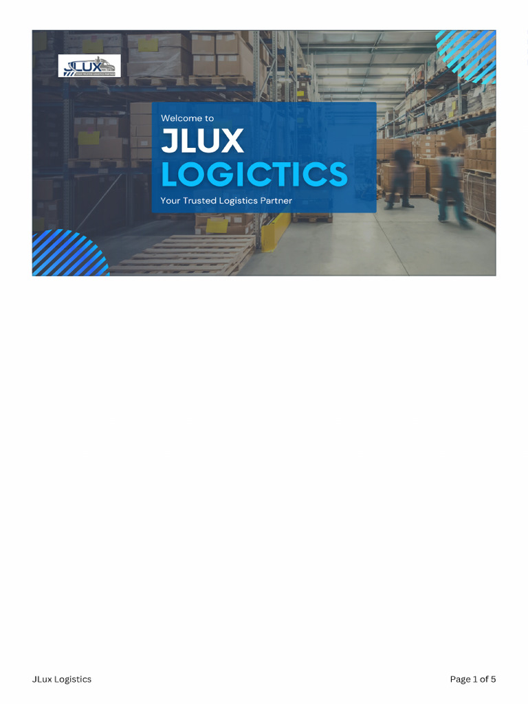 JLux Logistics | PDF