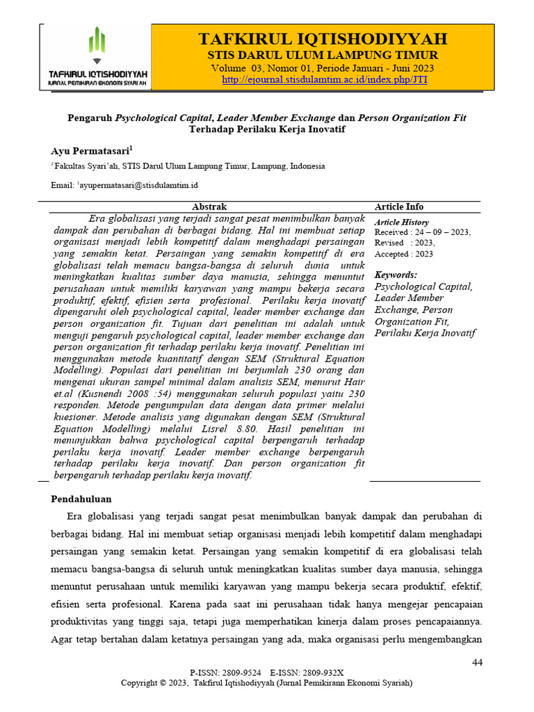 Jurnal STIS Ayu | PDF