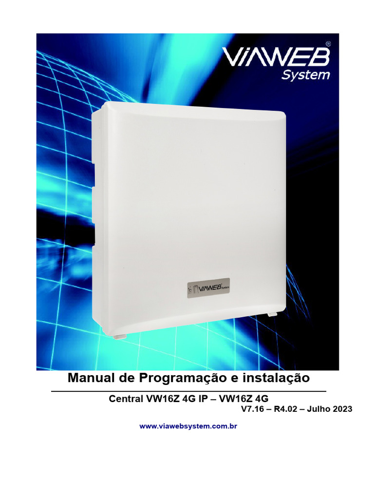 Manual Central VW16Z 4G IP | PDF | Negócios