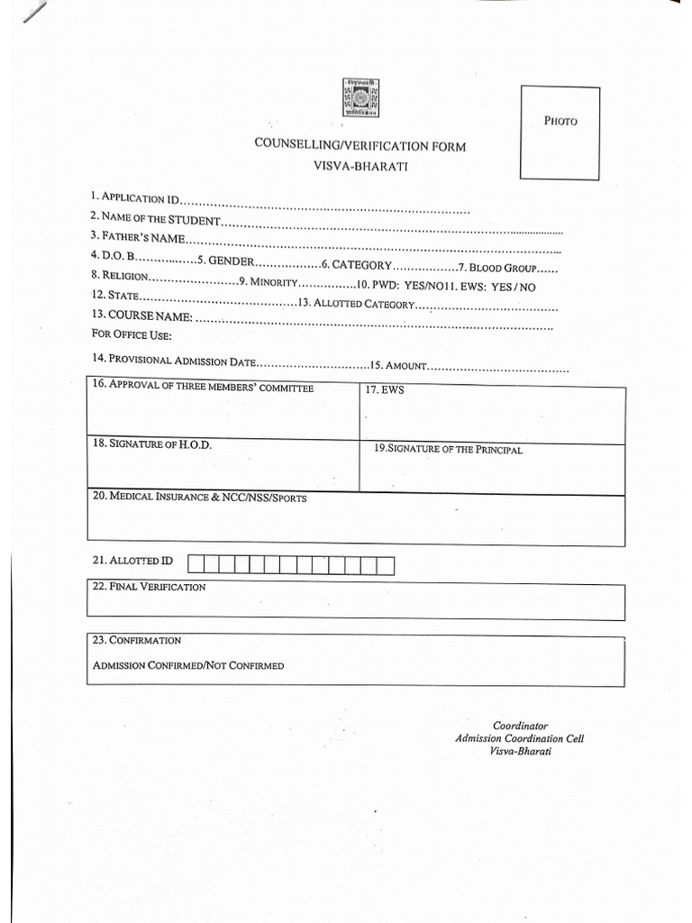 Verification Form | PDF