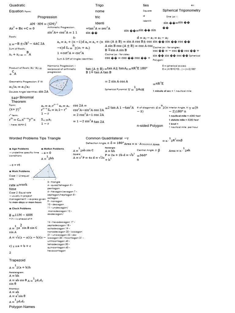 All CE Formulas | PDF