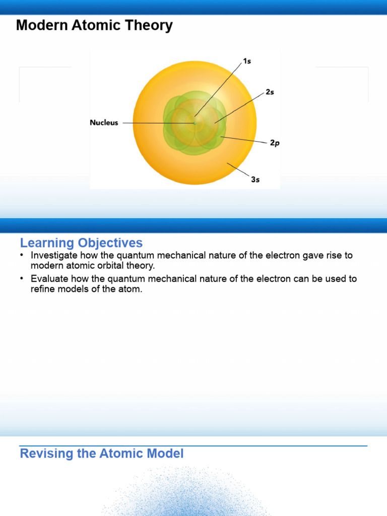 Modern Atomic Theory Overview | PDF | Technology & Engineering