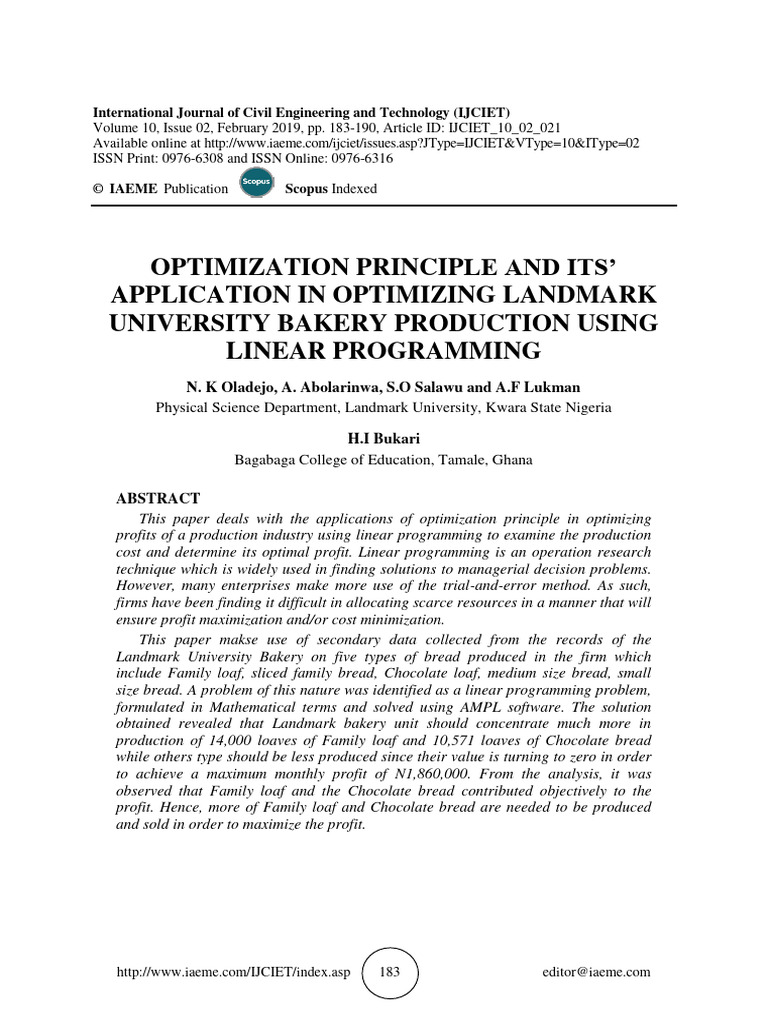 Optimization Principle and Its Applicati | PDF | Linear Programming ...