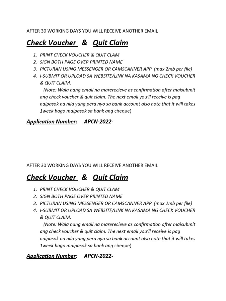 VOUCHER PROCEDURE | PDF