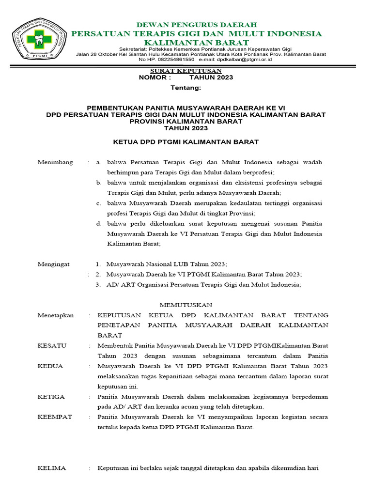 SK Panitia Musda | PDF