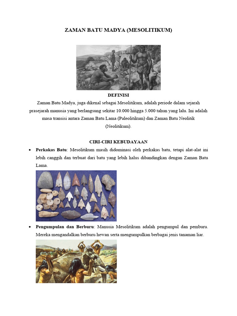 Zaman Batu Madya | PDF