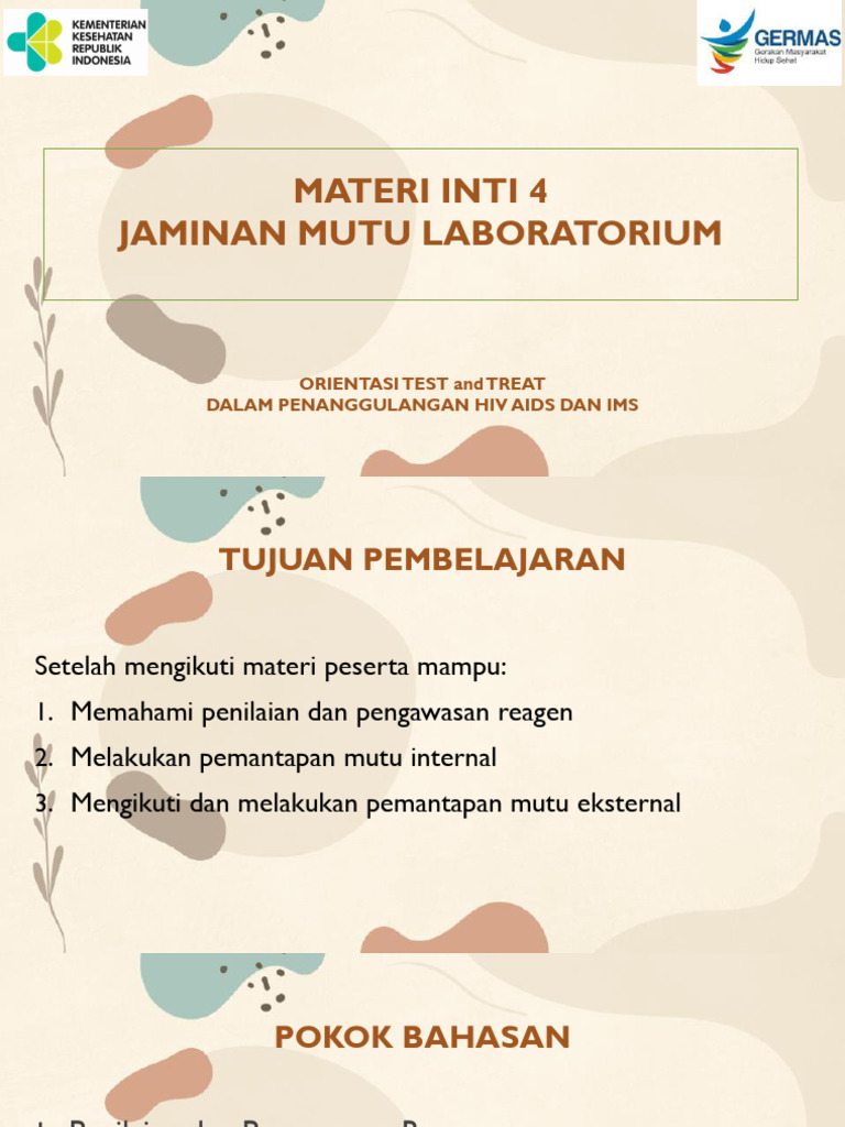 MI 4 - Jaminan Mutu Laboratorium | PDF