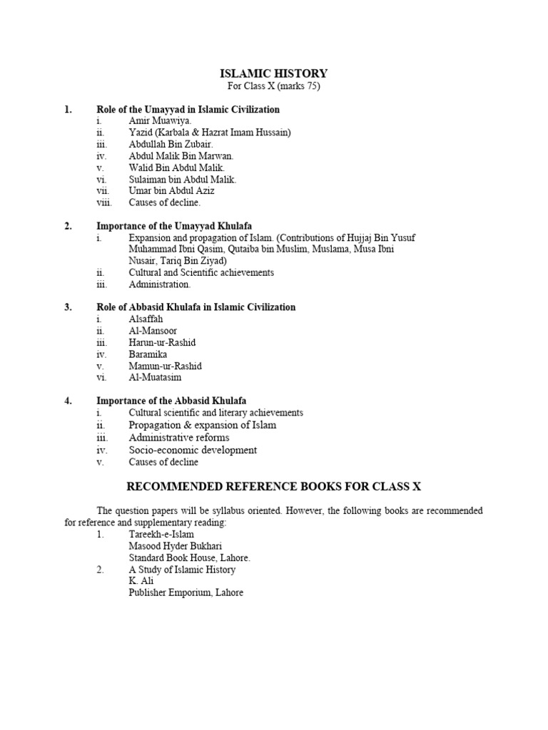 Islamic History | PDF