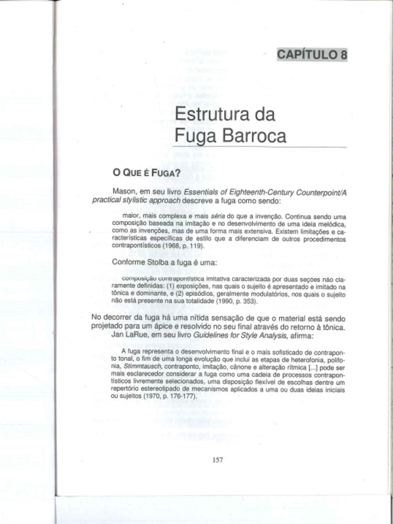 Fuga - Estrutura Da Fuga | PDF