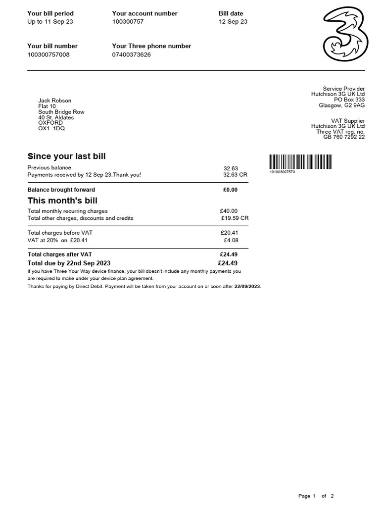 Bill | PDF