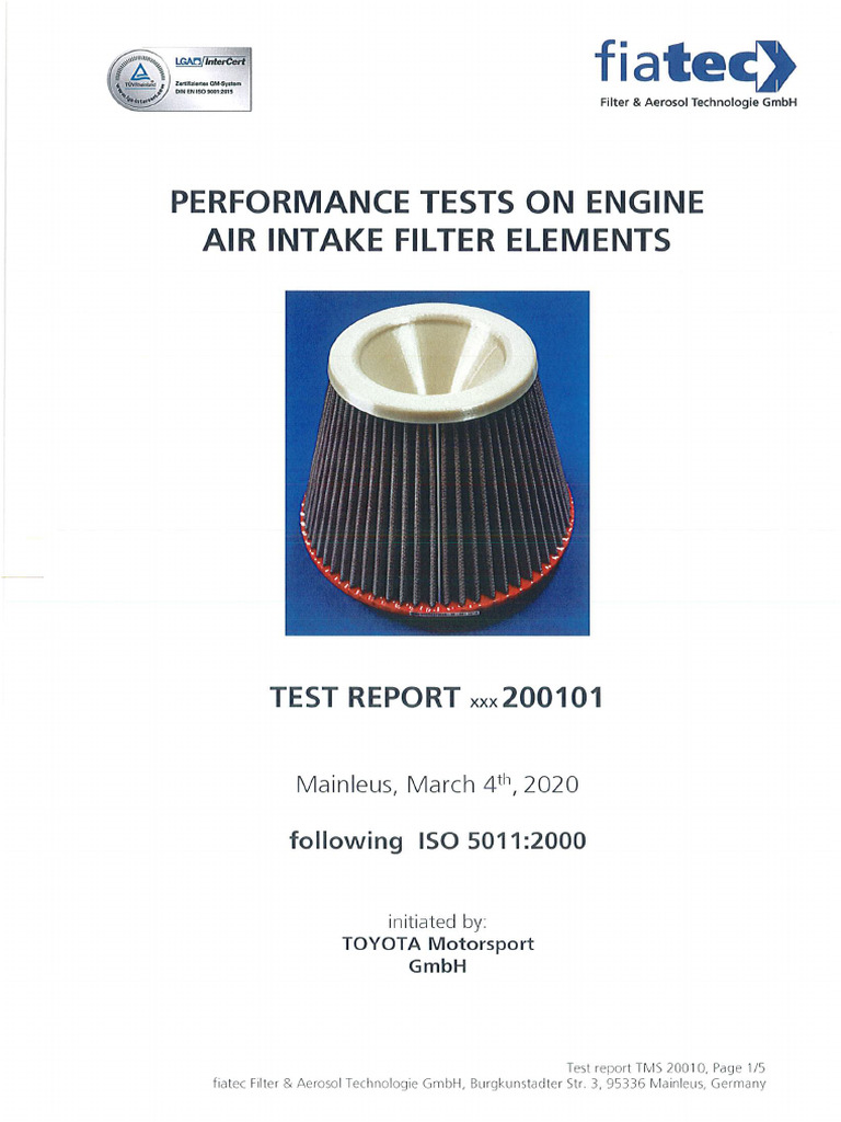 ISO 5011 Sample Report | PDF