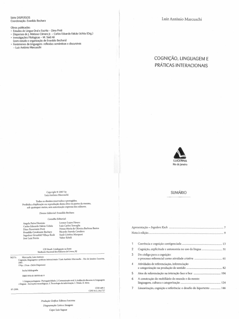 Marcuschi | PDF | Linguística | Conhecimento