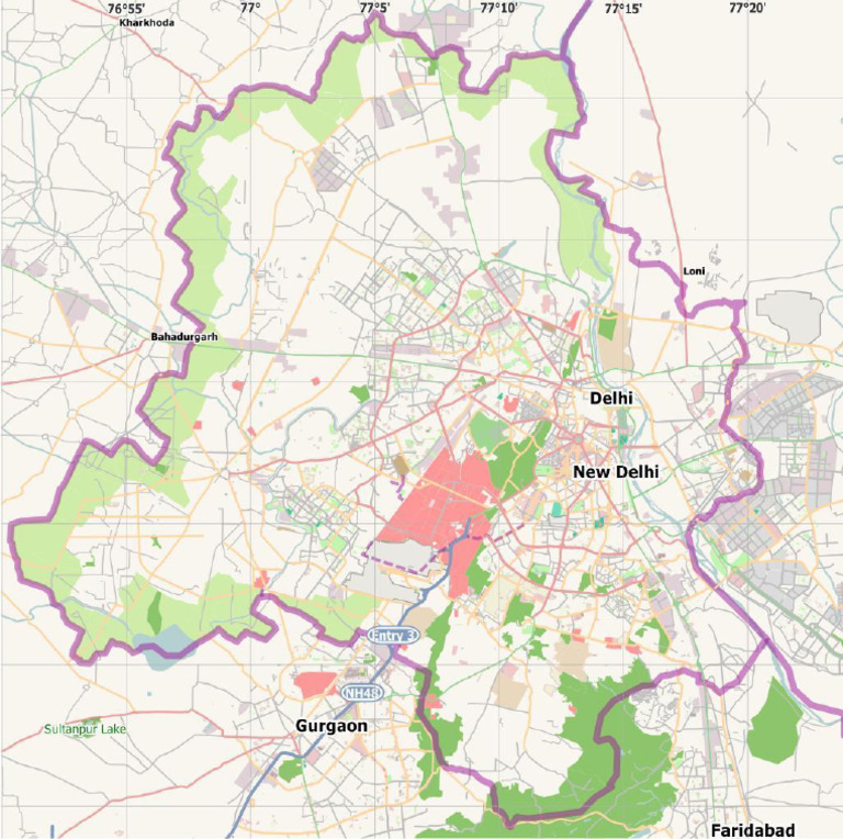New Delhi-Map PDF | PDF