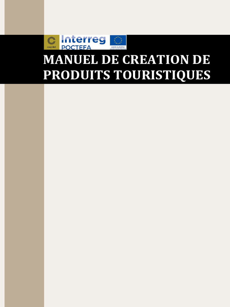 Guide de Creation de Produits Touristiques | PDF
