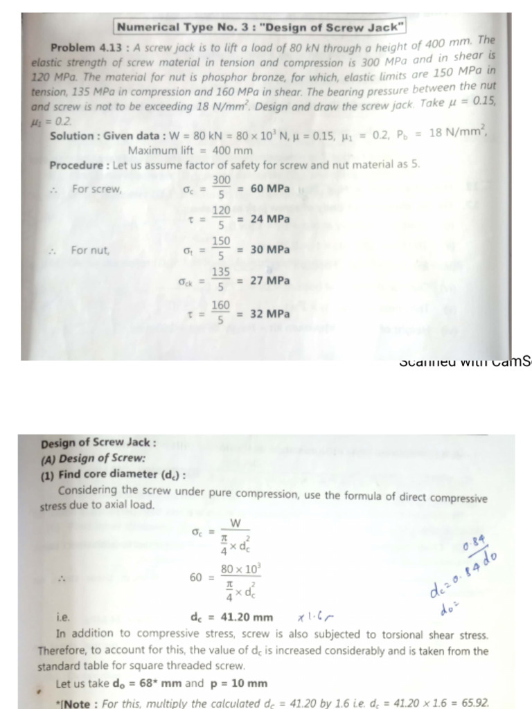 Expt No 7 Screw Jack | PDF