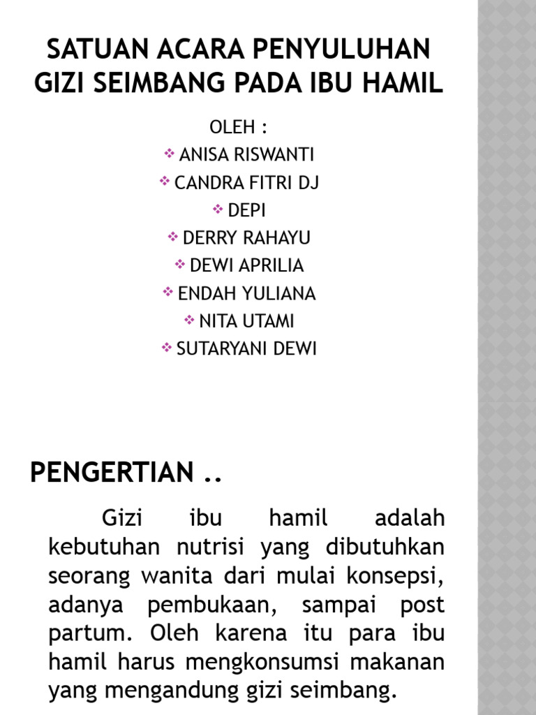 Gizi Ibu Hamil Pdf