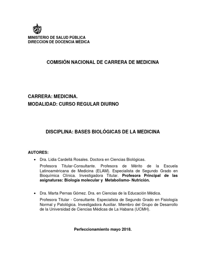 Programa Disciplina BBM | PDF