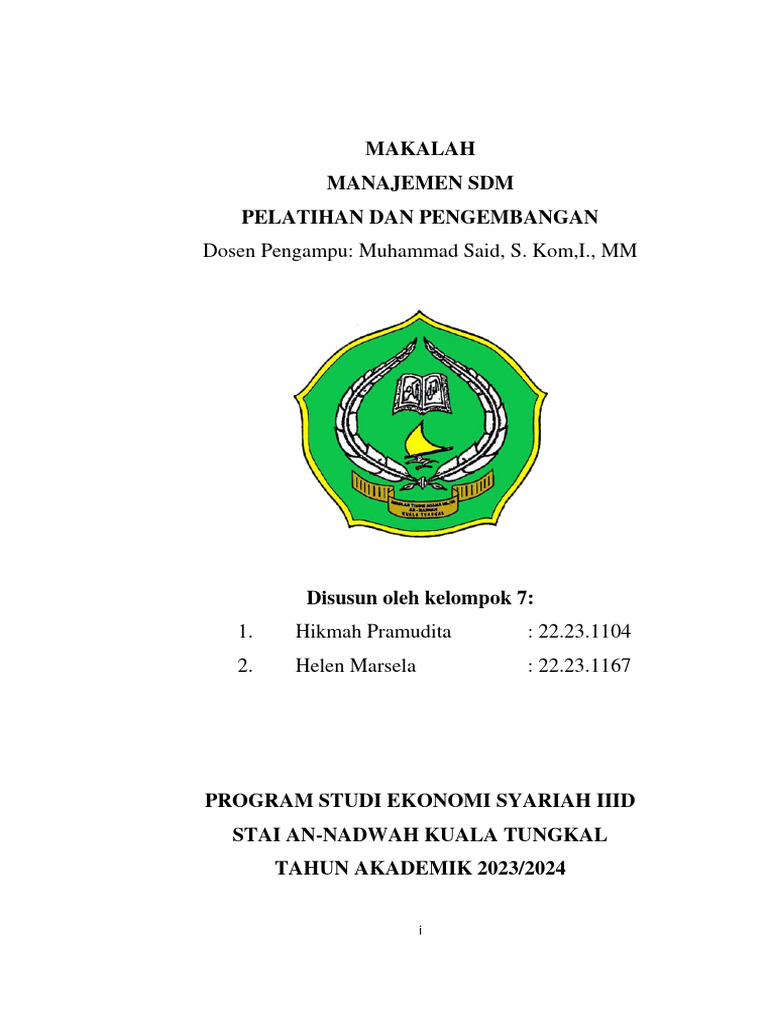 Manajemen SDM Kel 7 | PDF