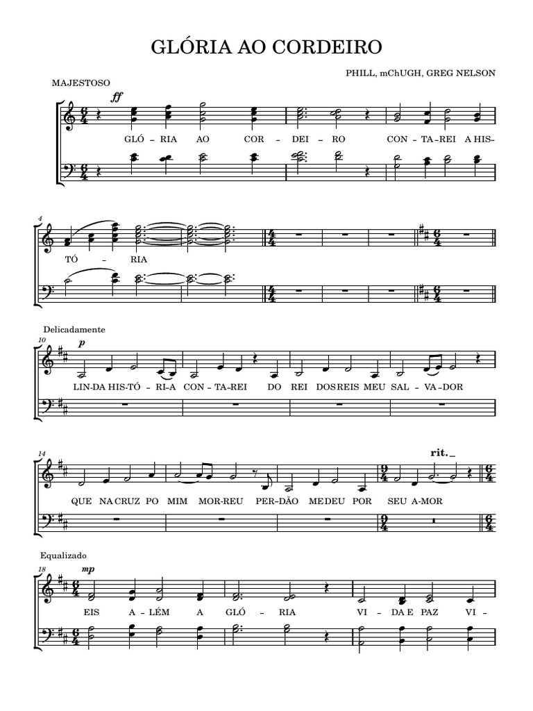 Glória Ao Cordeiro | PDF