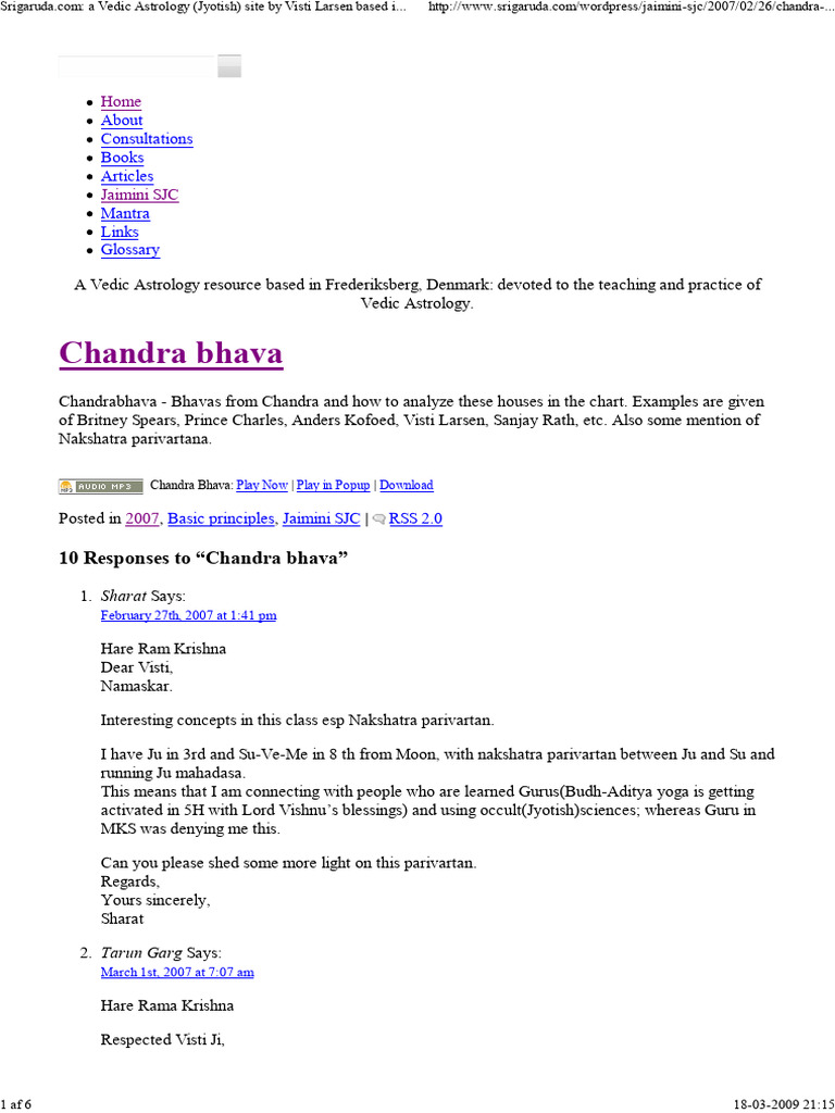 Chandra Bhava - Visti Larsen | PDF