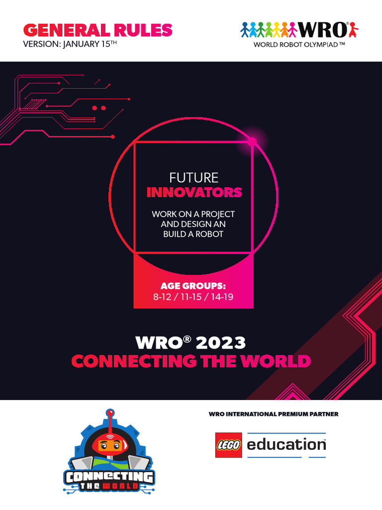 WRO 2023 Future Innovators General Rules | PDF | Robotics