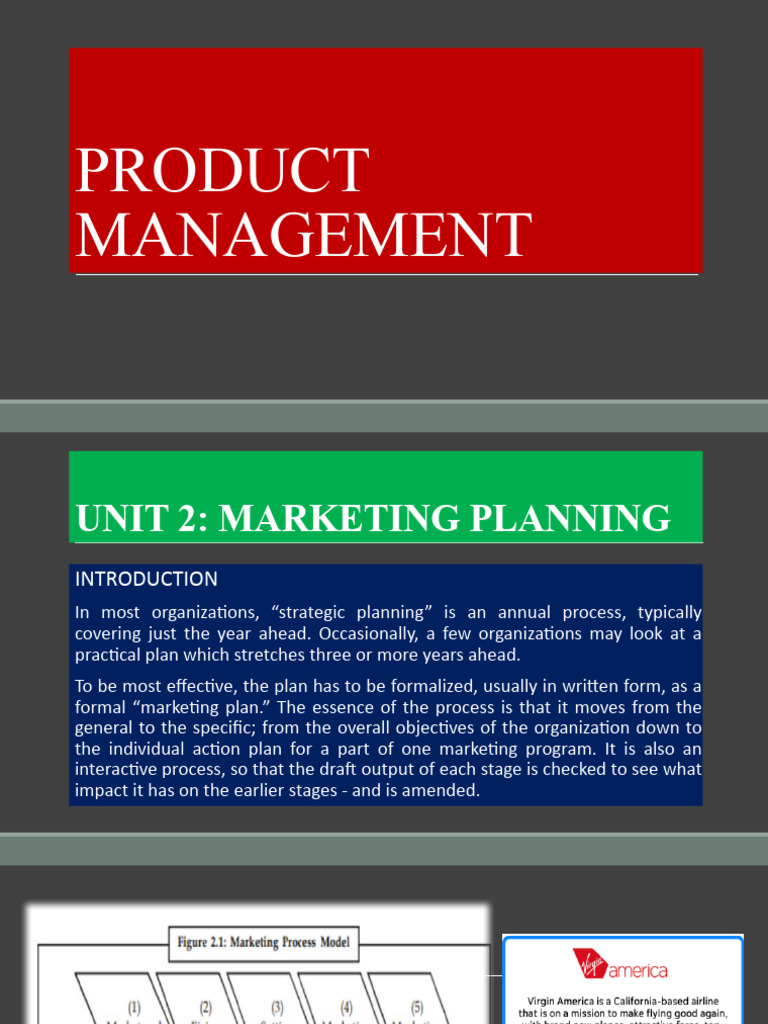 Product Management UNIT II | PDF