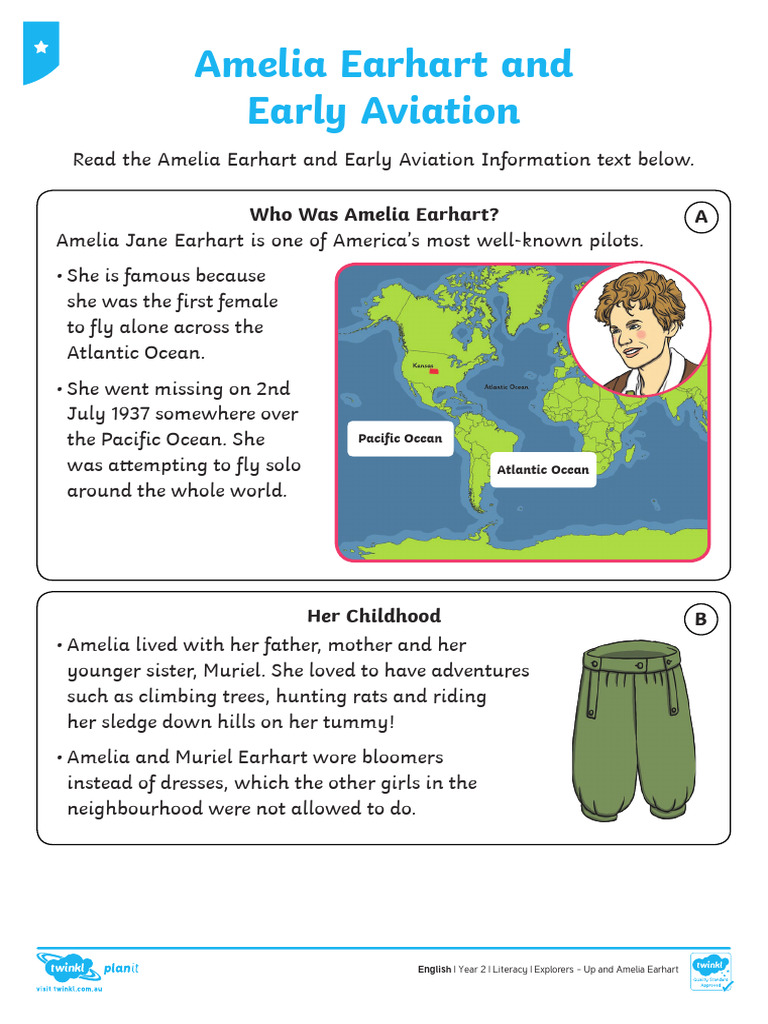 Amelia-Earhart-Quiz-Home-Learning-Task | PDF