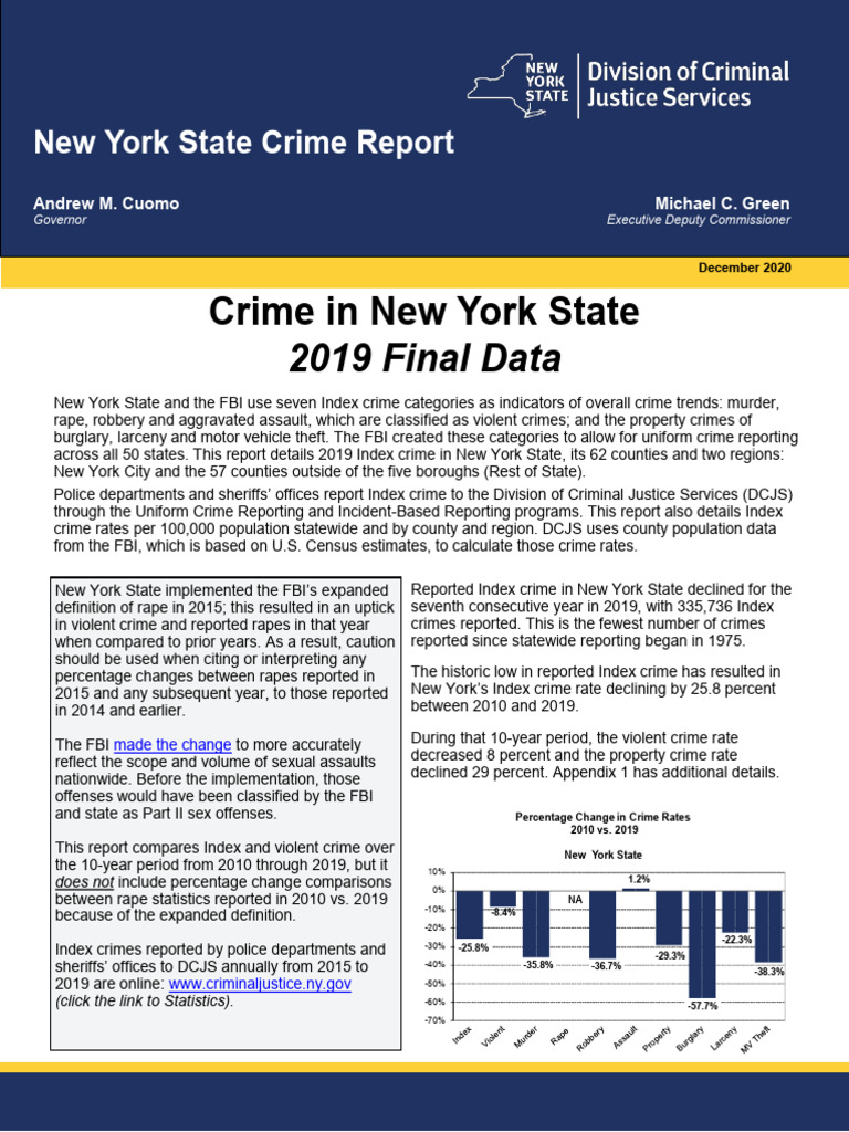 Crime in NYS 2019 | PDF