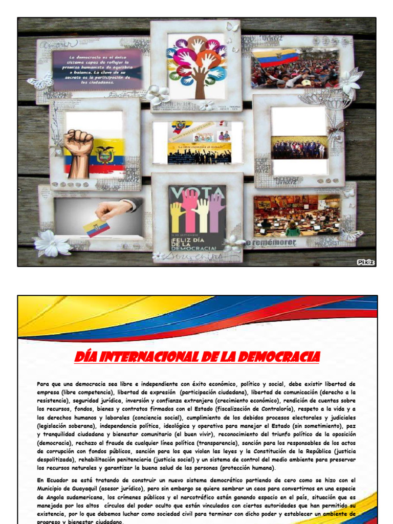 Collage y Resumen de La Democracia | PDF