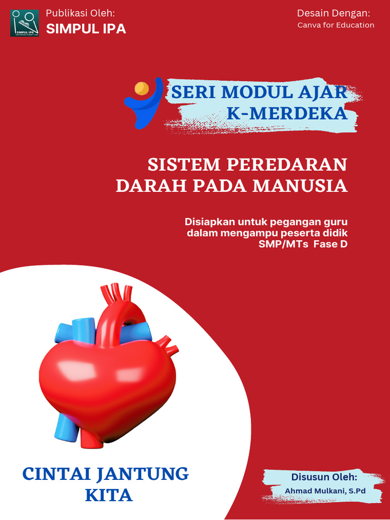 Modul Ajar Ilmu Pengetahuan Alam (Ipa) - Modul Ajar Sistem Peredaran Darah Pada Manusia Fase D ...
