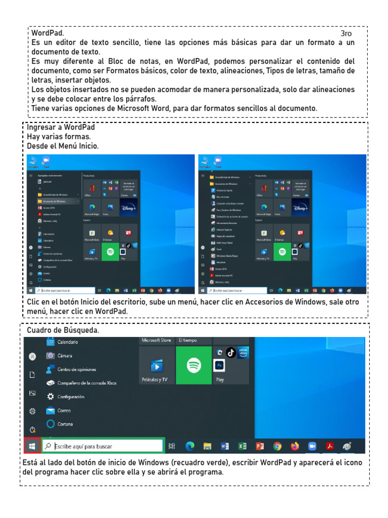 wordPad editor texto | PDF