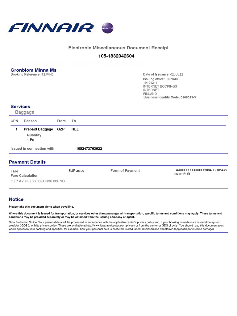 Your EMD Receipt | PDF