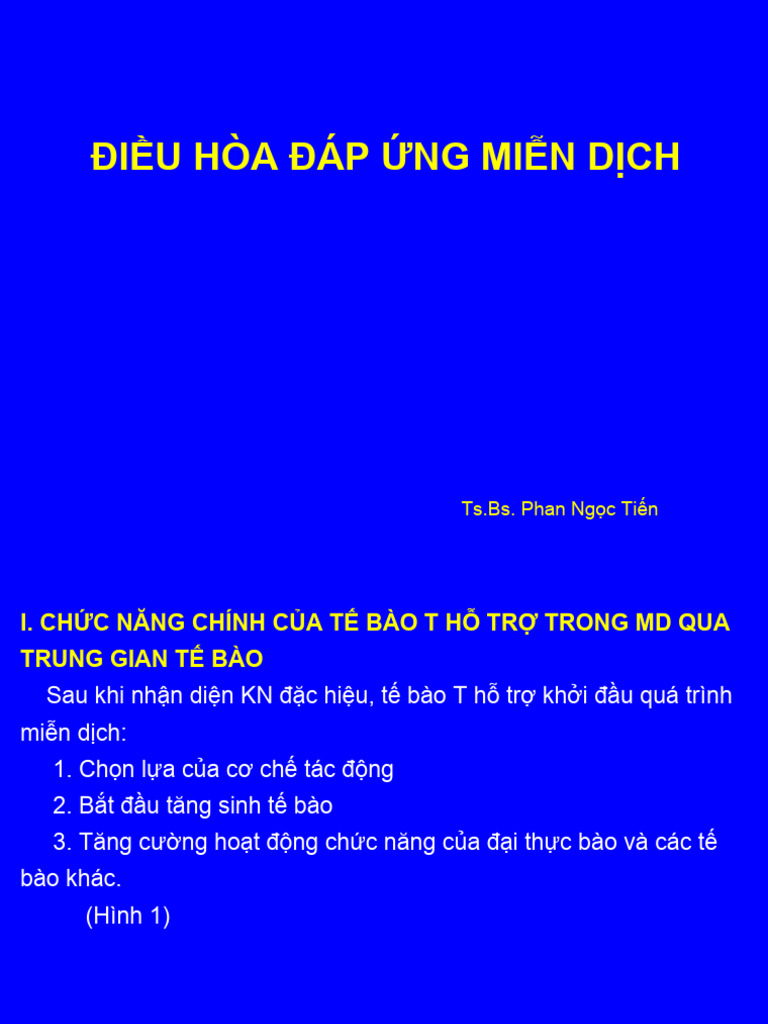 Điều hòa đáp ứng miễn dịch | PDF
