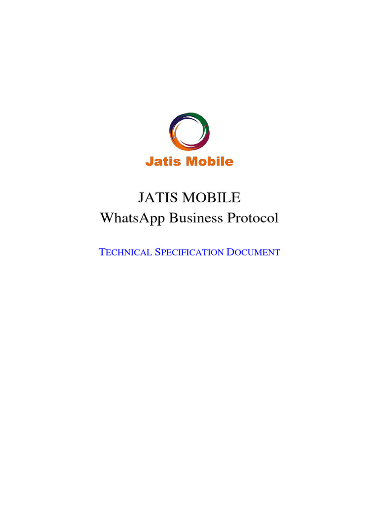 WhatsApp API Business Protocol v3.9.0 | PDF | User (Computing) | Internet